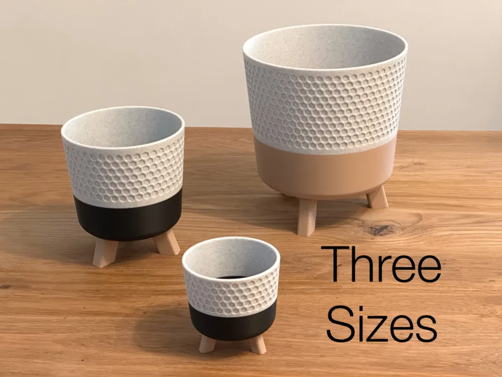 Modern Plant Pot with Legs by Maxx Design MakerWorld: Download Free 3D ...