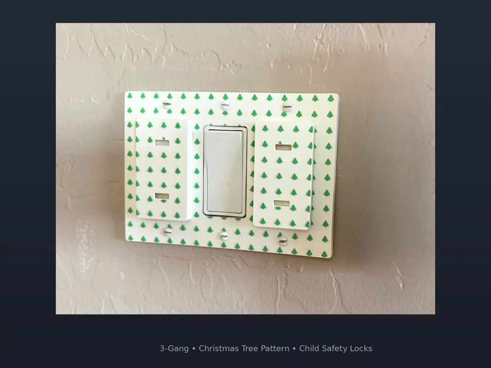 Switch Cover Generator - Patterns & Child Locks - Free 3D Print Model ...