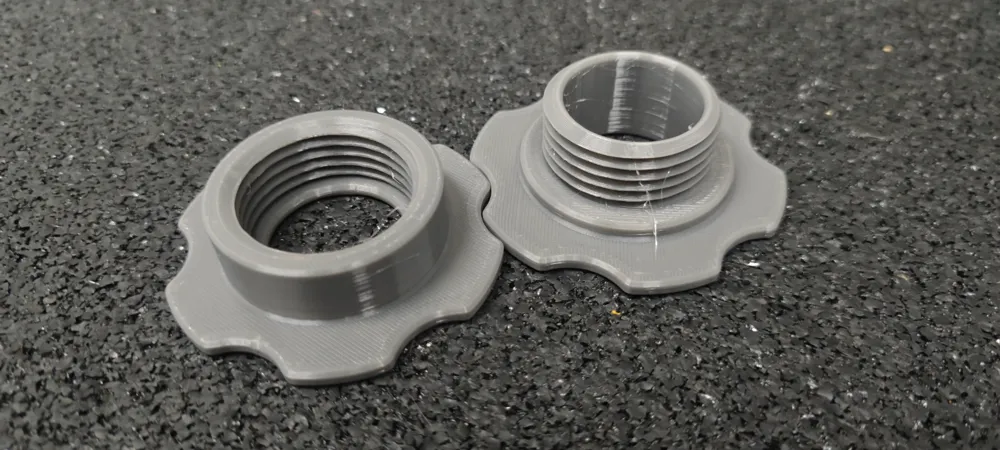 Barbell - Dumbbell adapter 50mm weight on 30mm bar by Daan - MakerWorld