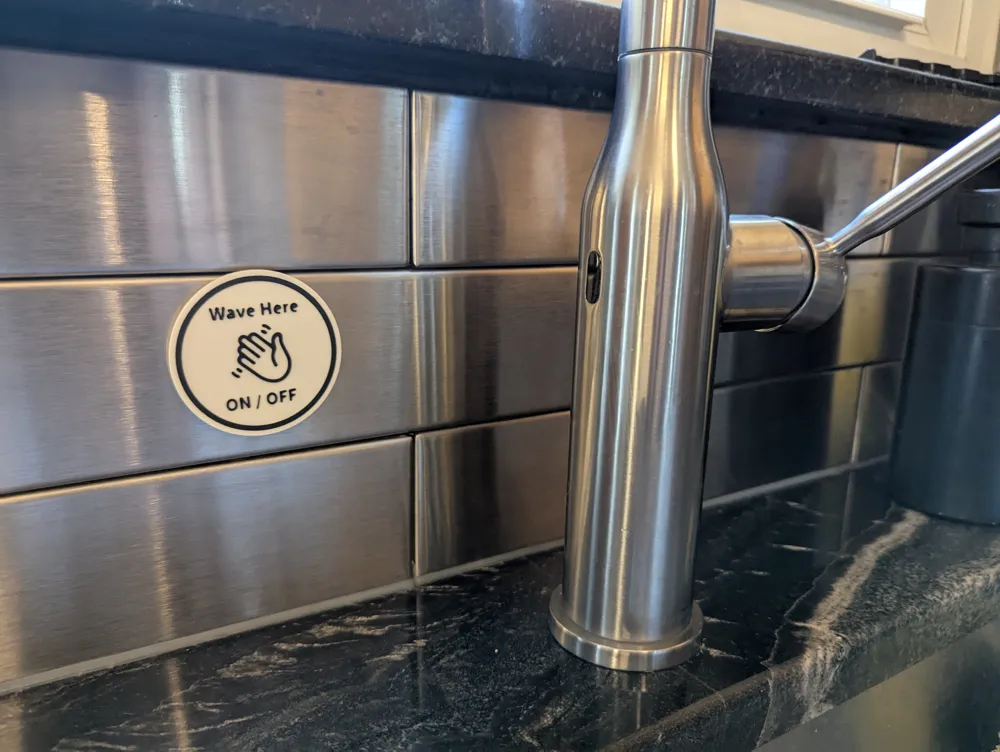 Wave Here Sign - Motion Activated Sinks by Chubbs Peterson MakerWorld ...