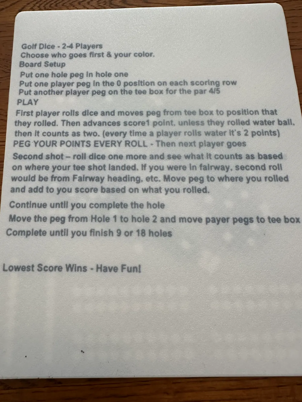 Golf Dice by TJSlayer - MakerWorld