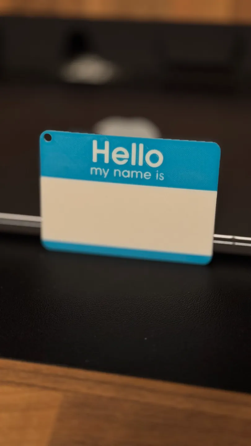 Hello My Name Is Name Badge by PE12KSY MakerWorld: Download Free 3D Models