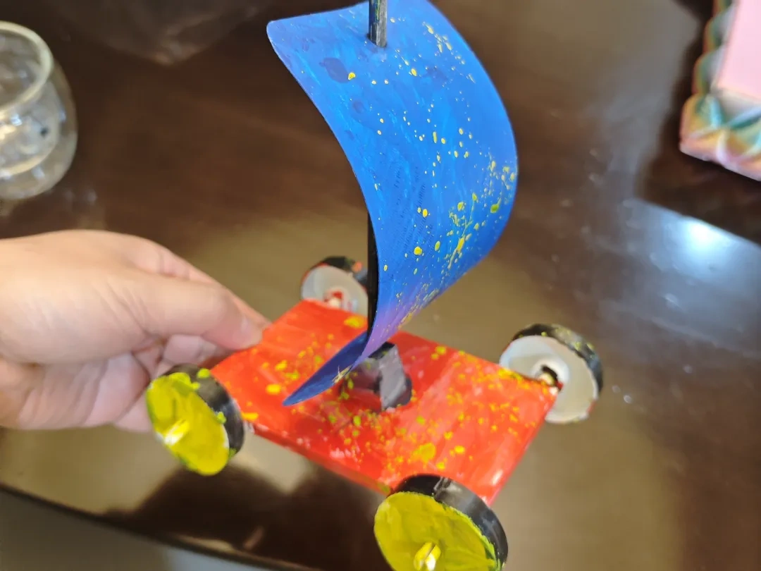 Aerodynamic Sailboat Car 50g 2 hours Toy Elementary School Science ...