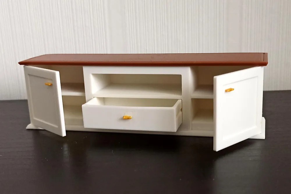 Miniature Lowboard for dollhouse, scale 1:12 - Free 3D Print Model ...