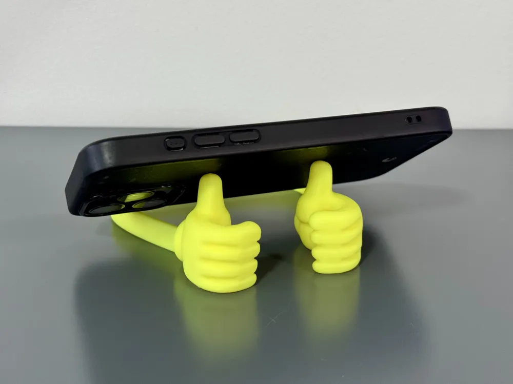 Thumbs Up Flexible Phone Stand - Free 3D Print Model - MakerWorld