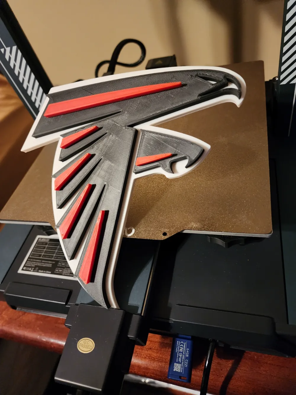 Atlanta Falcons Logo Plaque by Striking3D MakerWorld: Download Free 3D ...