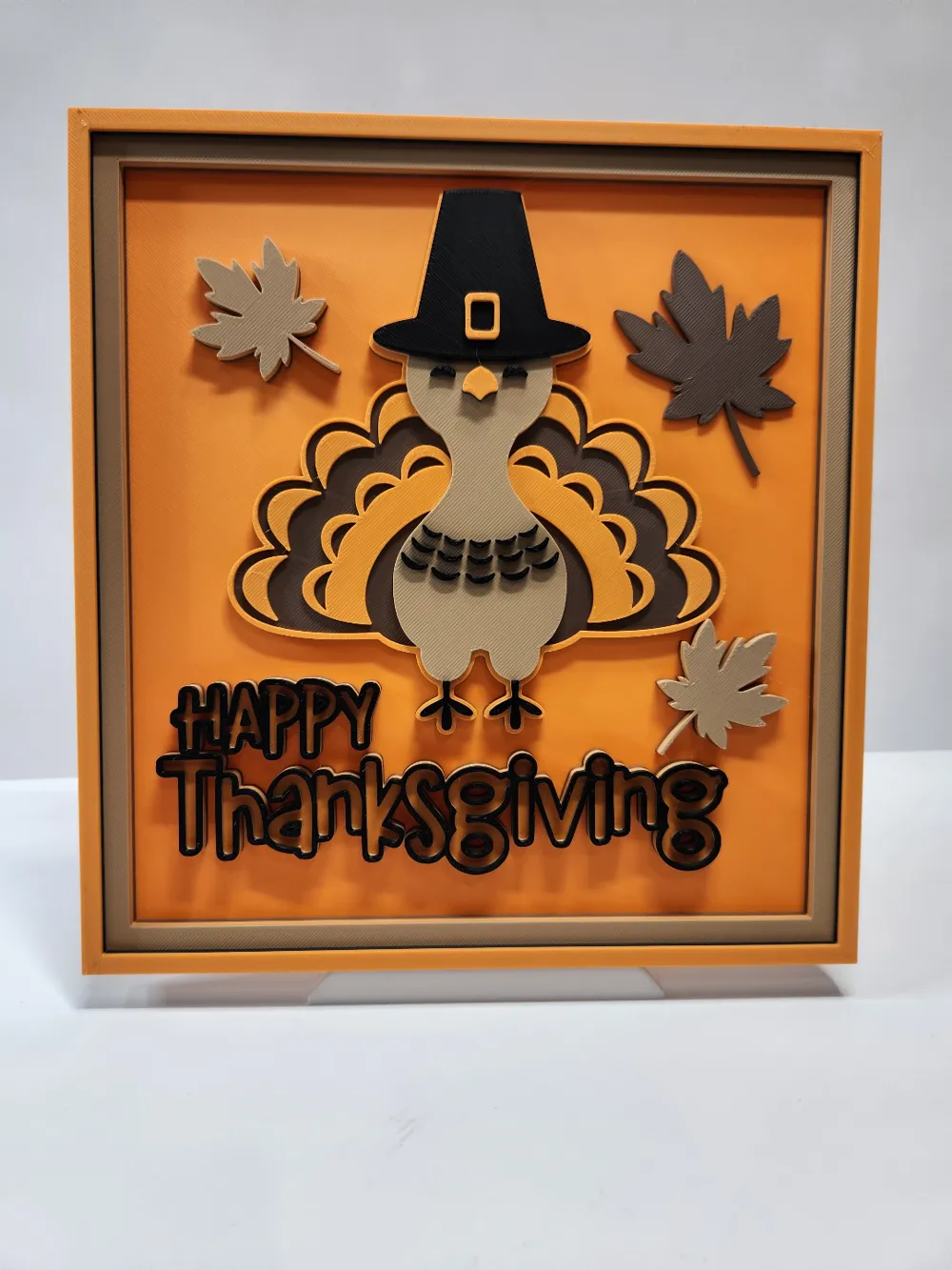 Happy Thanksgiving Scene - Turkey Wall Art by Jamboodle MakerWorld ...