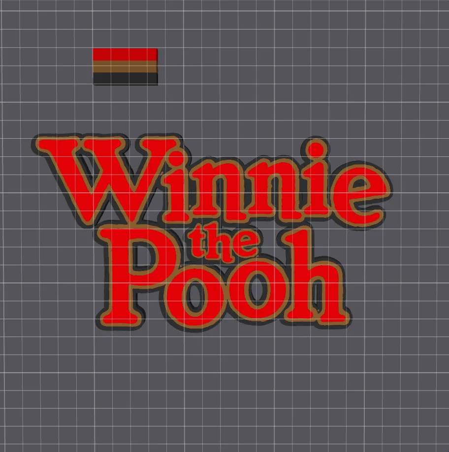 Winnie the Pooh Logo by Parisse14 MakerWorld: Download Free 3D Models
