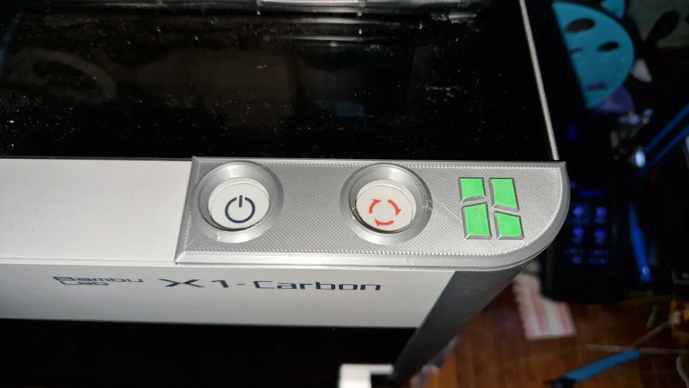 Bambu Lab top buttons shield by RsixkgMakerWorld: Download Free 3D Models