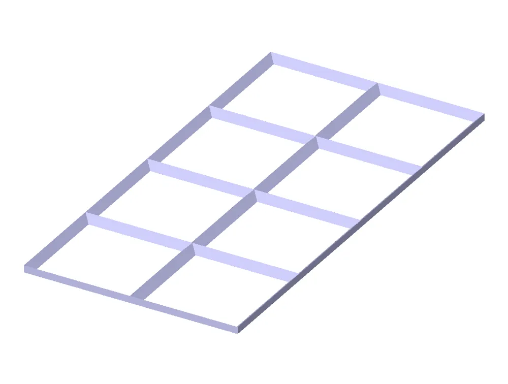 2x4 55 mm base grid for organizers by FlugtN - MakerWorld
