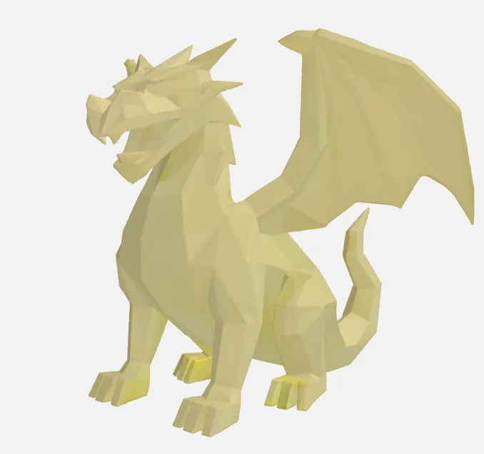 Low poly dragon by Quantrex MakerWorld: Download Free 3D Models