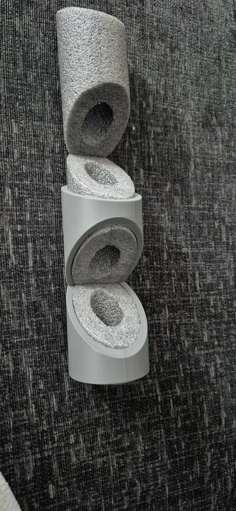 Pipe insulation cutting template - Free 3D Print Model - MakerWorld