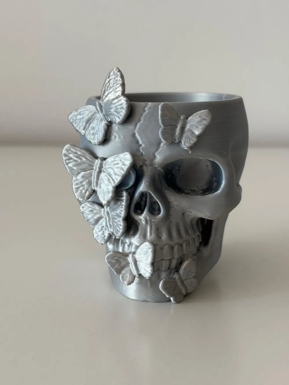 Butterfly Skull Planter & Organizer - Free 3D Print Model - MakerWorld