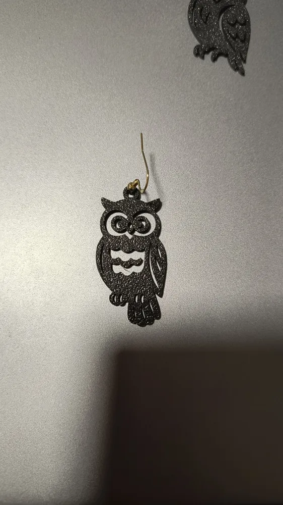 4 different owl earring (free to sell) - Free 3D Print Model - MakerWorld