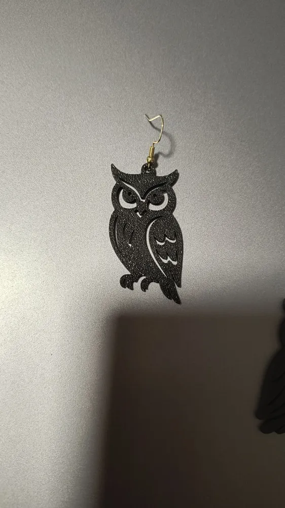 4 different owl earring (free to sell) - Free 3D Print Model - MakerWorld