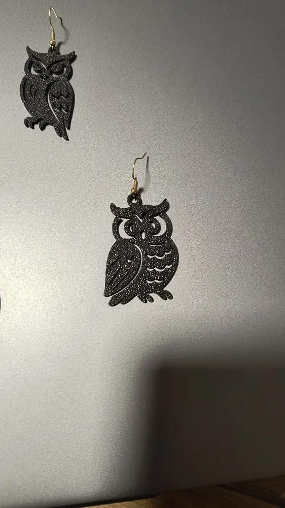 4 different owl earring (free to sell) - Free 3D Print Model - MakerWorld