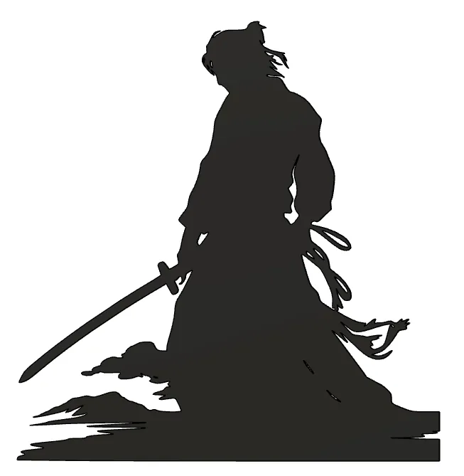 Cloud samurai - wall art deco by Scott-3d - MakerWorld