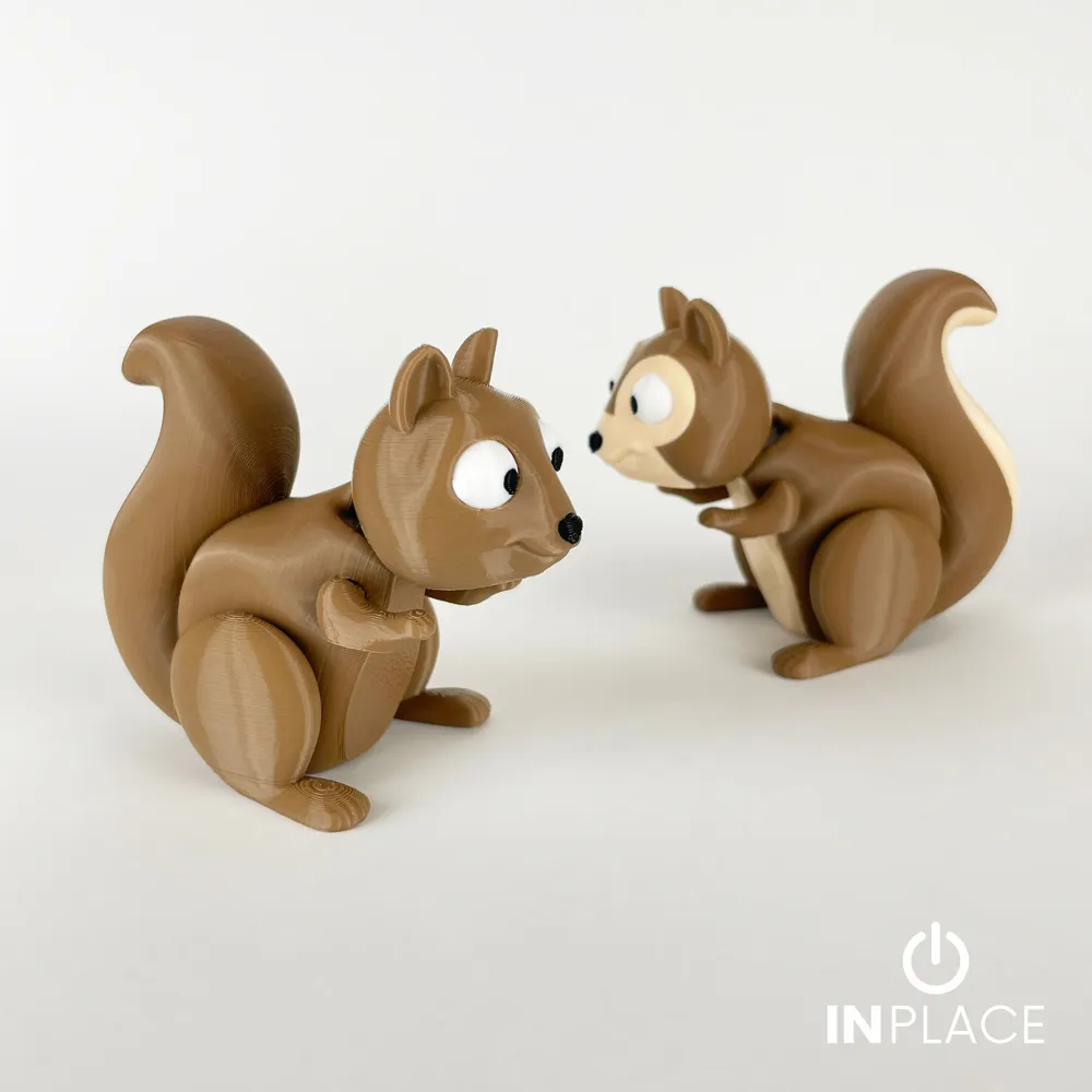 Cute Squirrel Articulated by InPlace MakerWorld: Download Free 3D Models