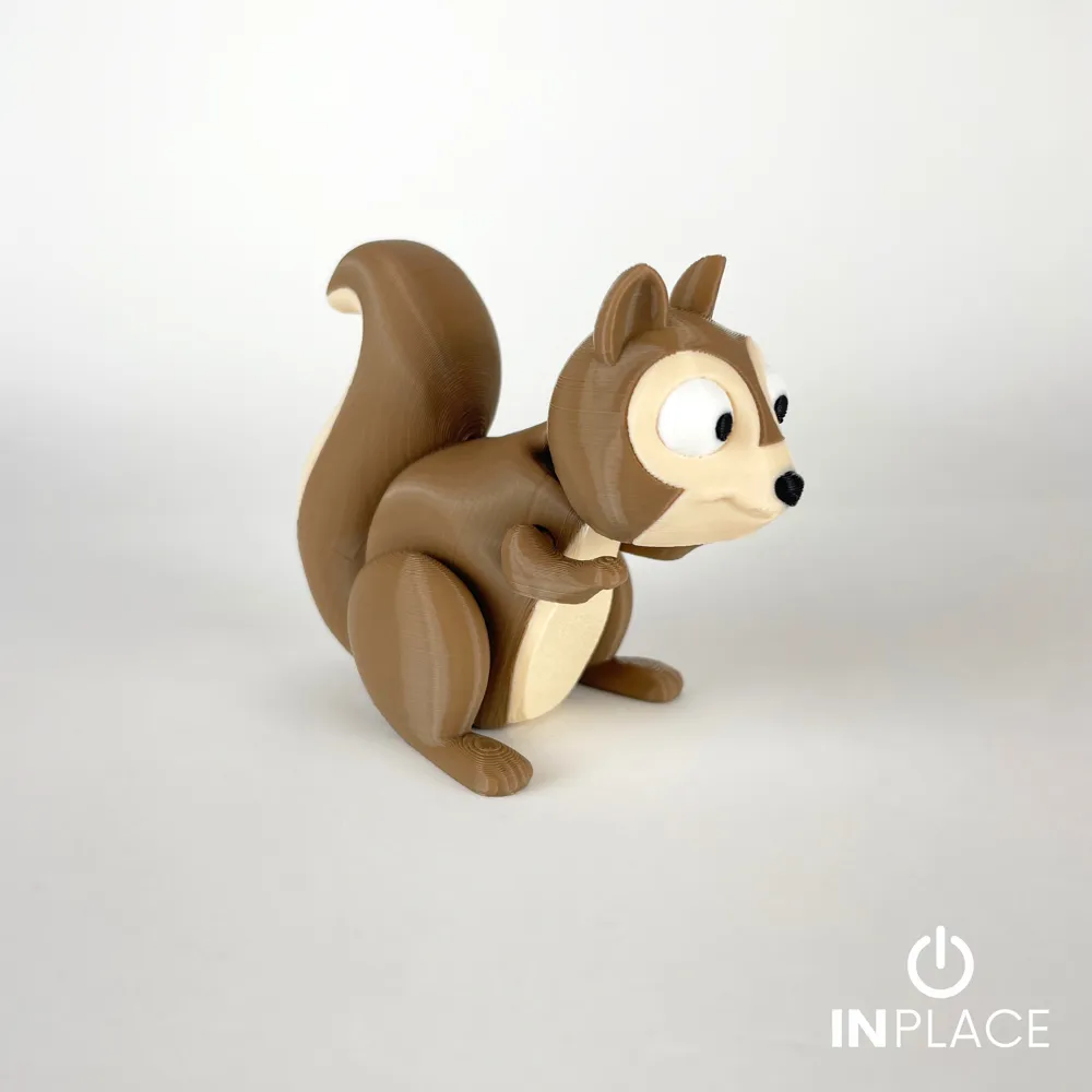 Cute Squirrel Articulated by InPlace MakerWorld: Download Free 3D Models