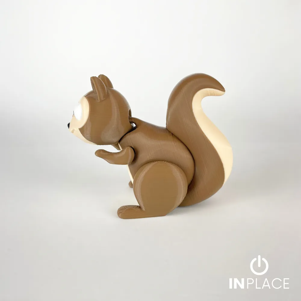 Cute Squirrel Articulated by InPlace MakerWorld: Download Free 3D Models