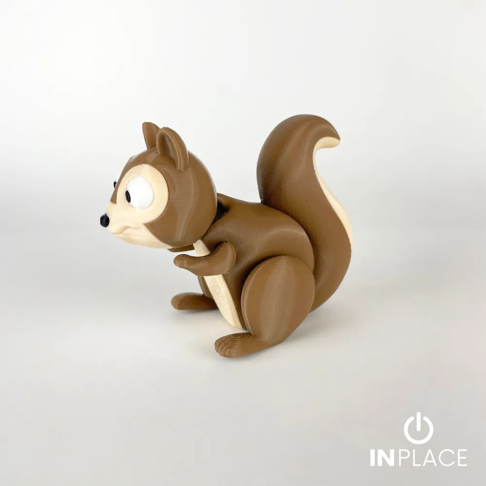 Cute Squirrel Articulated by InPlace MakerWorld: Download Free 3D Models