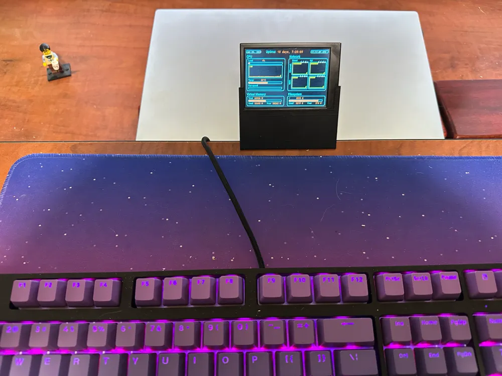 Clamping Desk mount for Turing Screen - Free 3D Print Model - MakerWorld