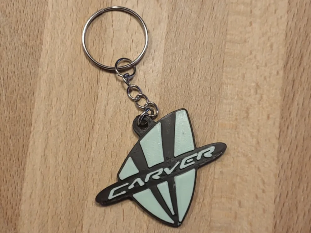 Carver logo keychain by againman - MakerWorld