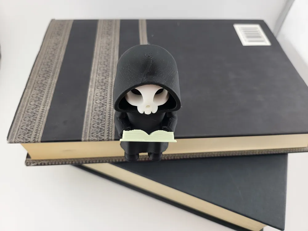 Kawaii Grim Reaper Reading Book Spooky 3D Printed by Mad power ...