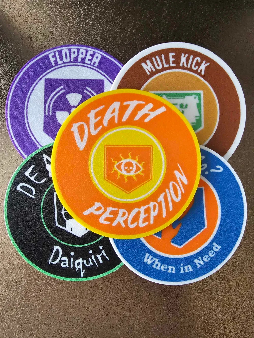 Death Perception Zombie Perk Coaster by MuffinMan MakerWorld: Download ...