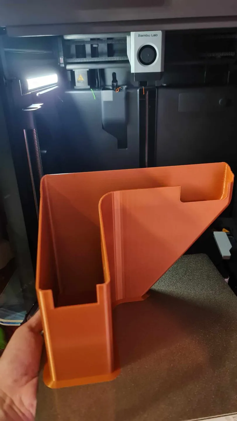 Super Slim Bambu Lab Poop Chute (32mm Back Clearance) Remixed by SJ box ...