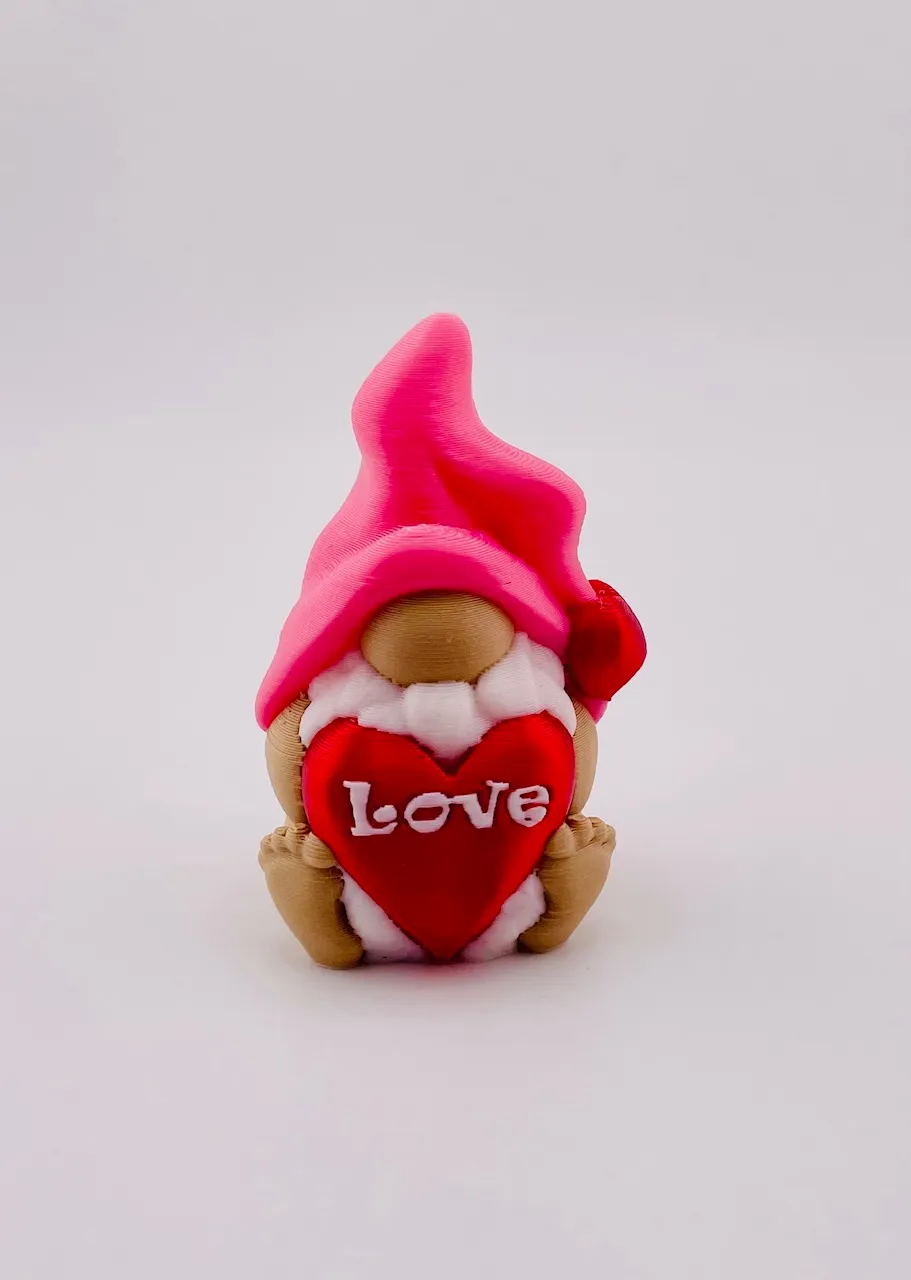 Cheeky Heart Gnome by FunFam3DMakerWorld: Download Free 3D Models