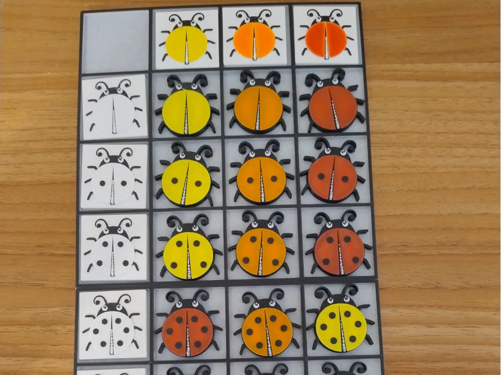 Ladybug Counting Matrix by Juf Joni - MakerWorld
