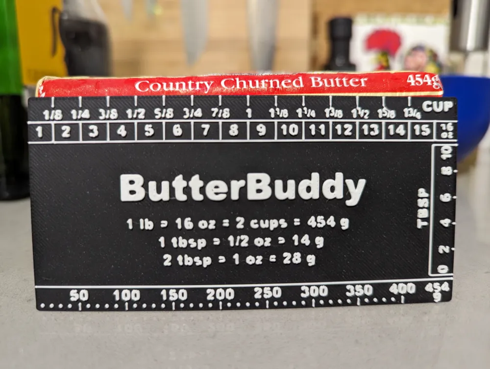 Butter Measuring Tool by jonoitz - MakerWorld