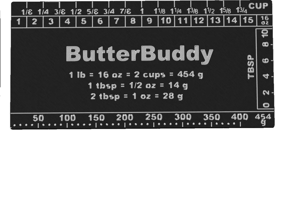 Butter Measuring Tool by jonoitz - MakerWorld