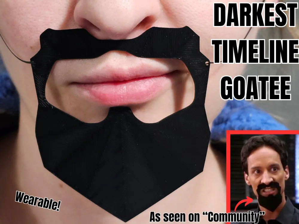 Darkest Timeline Goatee - Wearable Costume by Surreal Sonicus Studios ...