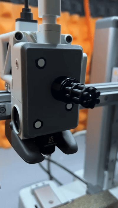 Minigun Extruder Front Cover – A1 and A1 mini by DiegoCZ MakerWorld: Download Free 3D Models