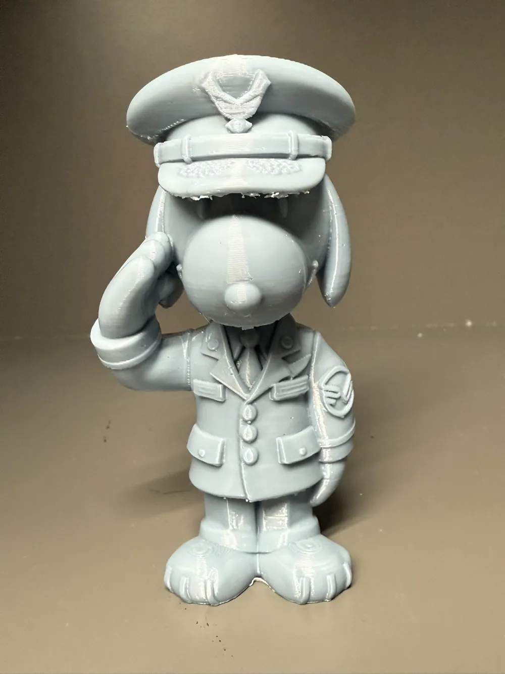 Snoopy figure in military uniform by Mysstra hueforge 3Dart MakerWorld ...