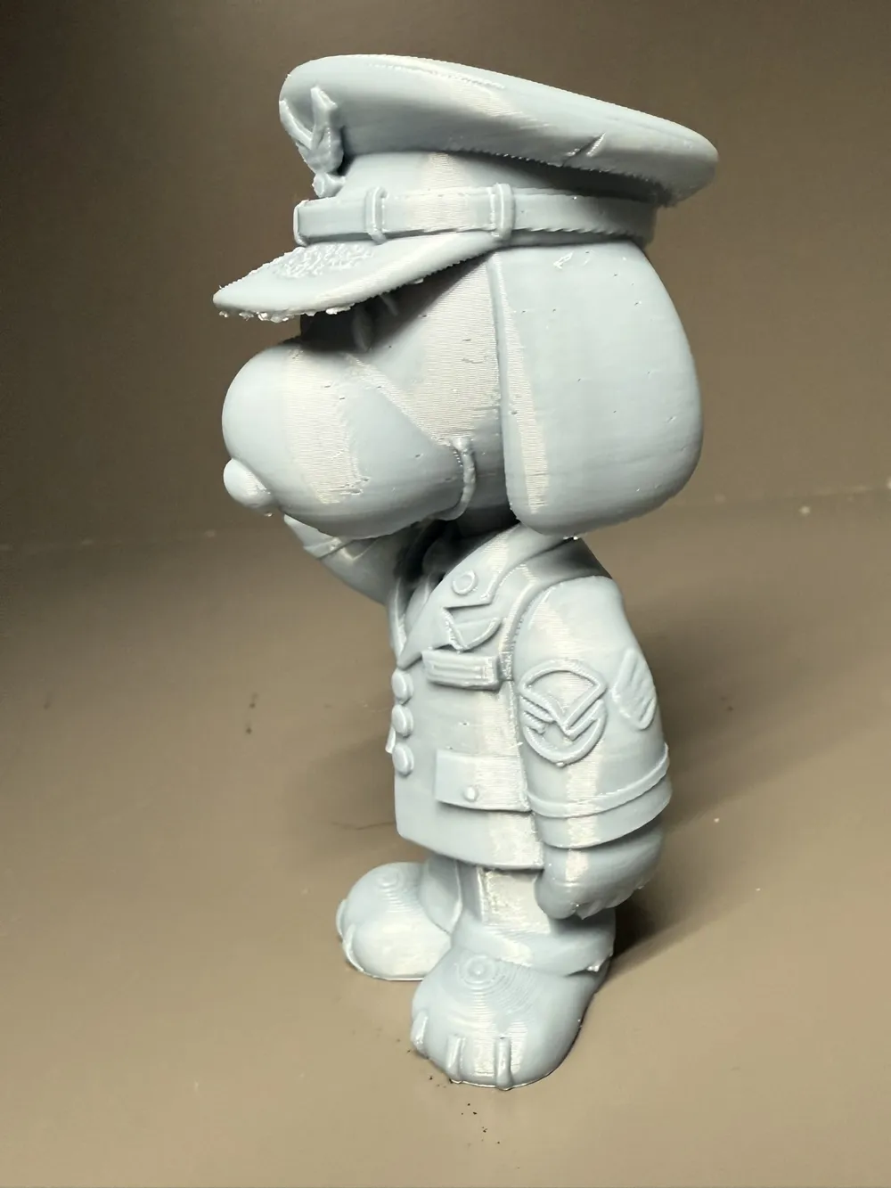 Snoopy figure in military uniform by Mysstra hueforge 3Dart MakerWorld ...