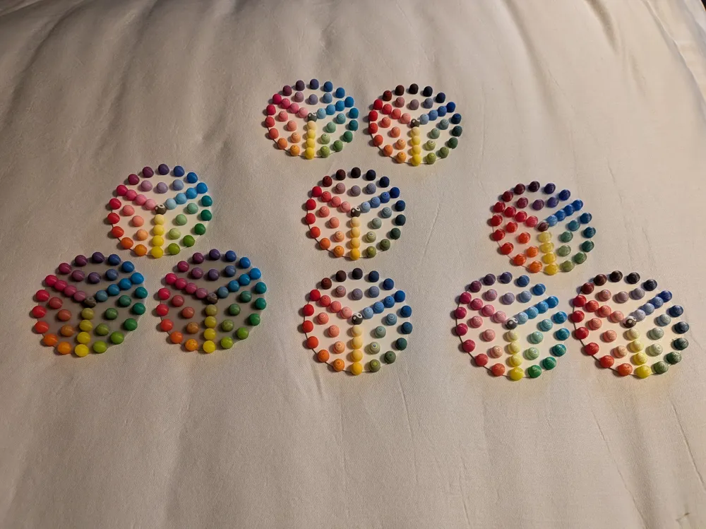 PeggyPalette Mini - 38-Color Full Spectrum Tester - Free 3D Print Model ...