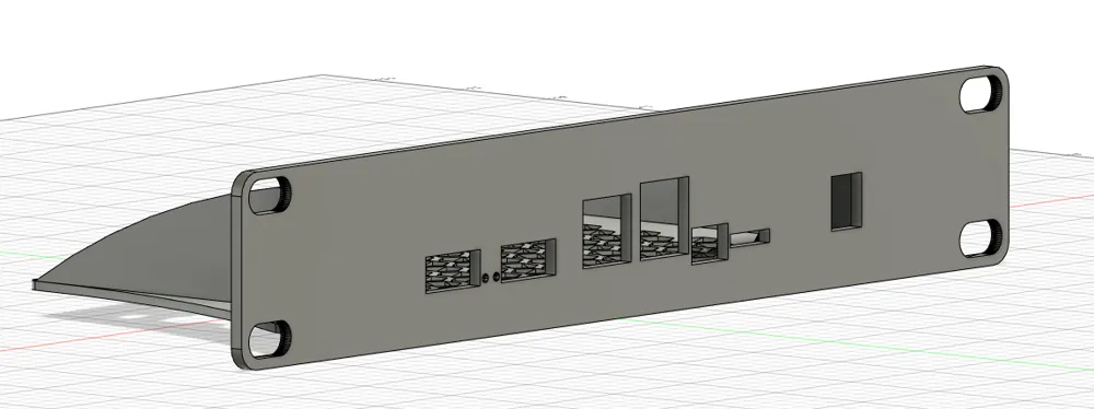 Raspberry Pi CM 4 IO Board 10'' rack mount Remixed by Mauker MakerWorld ...