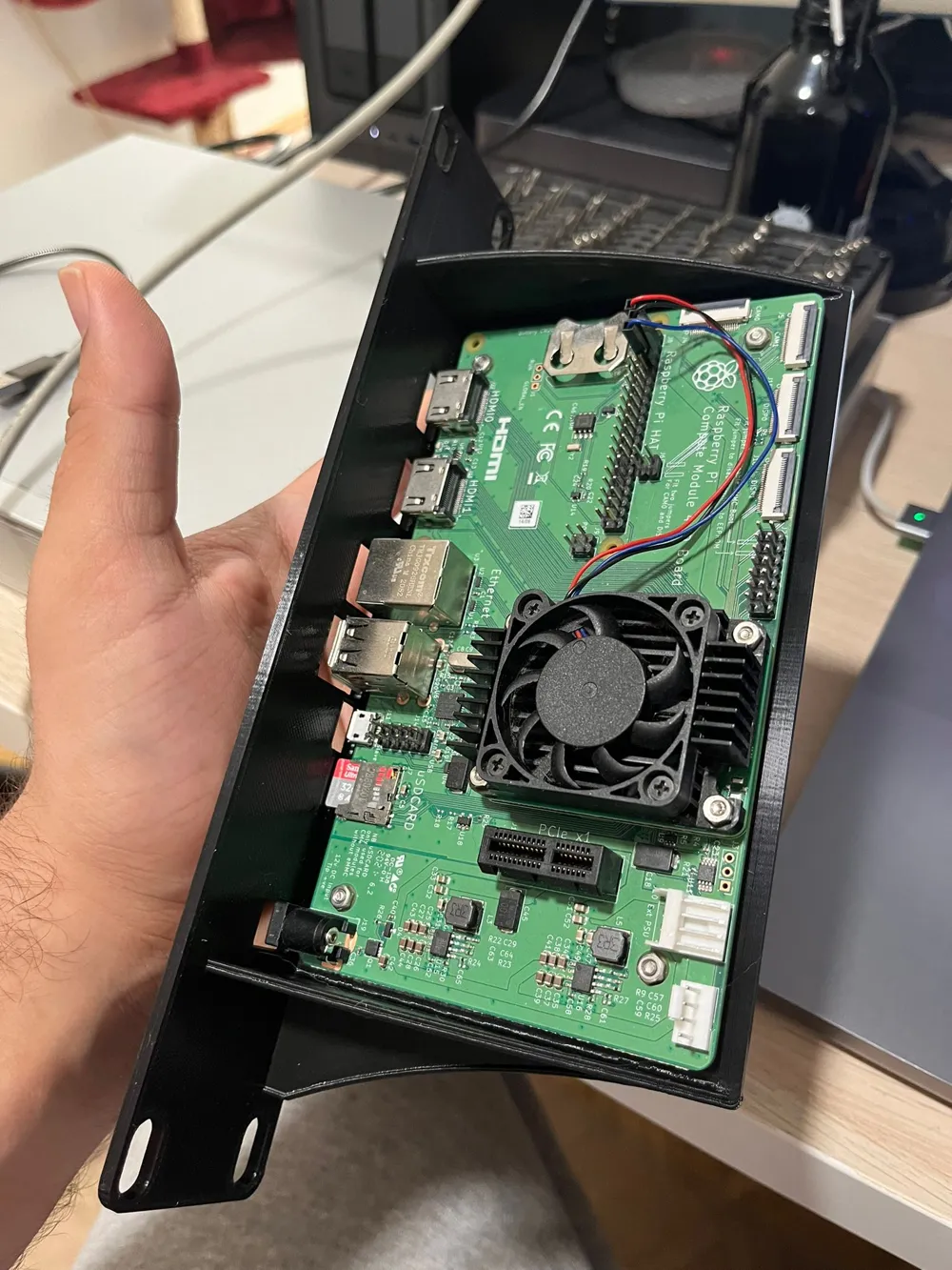 Raspberry Pi CM 4 IO Board 10'' rack mount Remixed by Mauker MakerWorld ...