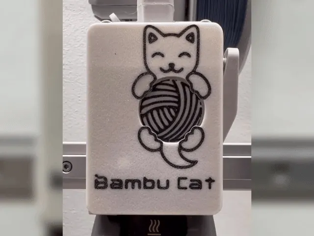 Tampa Frontal A1 com desenho de gato - Modelo gratuito para impressão ...