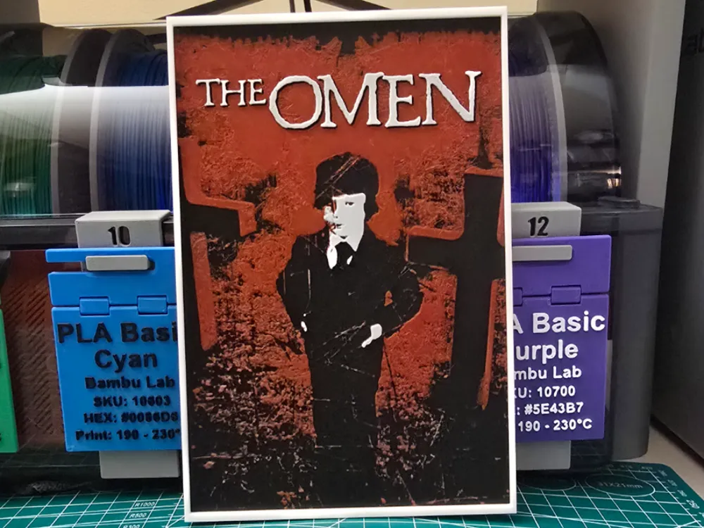 The Omen Movie Poster - Hueforge Art by Lumpy3D MakerWorld: Download ...