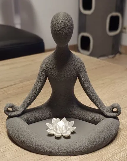 Yoga Figur Meditation Zen Abstract Padmasana Fuzzy by Go3D MakerWorld ...