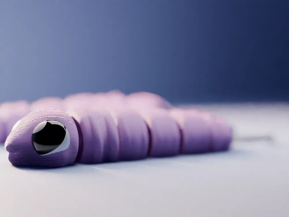 Articulated Chumky Worm! - Free 3D Print Model - MakerWorld