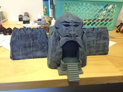Dwarf cave entrance by geoffrey.holland - MakerWorld