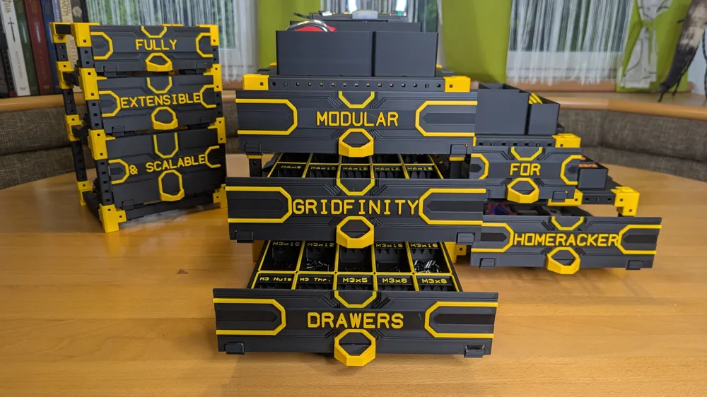 Modular Gridfinity Drawers 来自 KellerLab MakerWorld：免费下载 3D 模型
