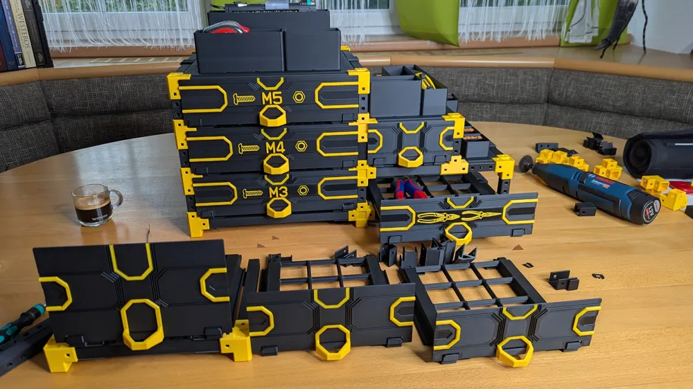 Modular Gridfinity Drawers by KellerLab MakerWorld: Download Free 3D Models