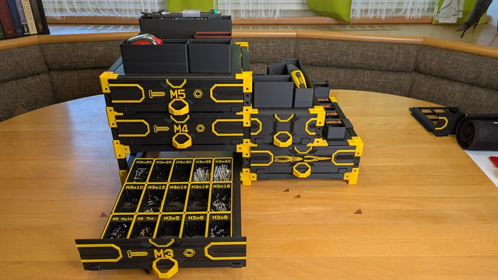Modular Gridfinity Drawers 来自 KellerLab MakerWorld：免费下载 3D 模型