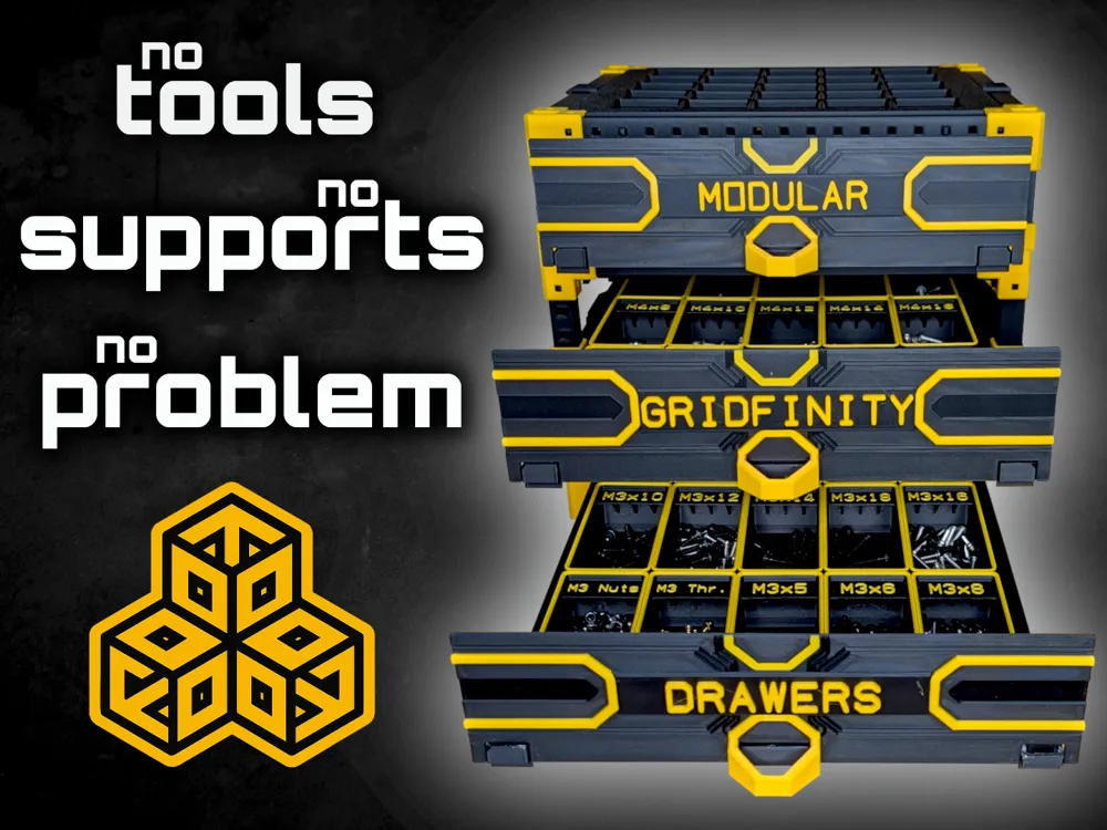Modular Gridfinity Drawers - 免费 3D 打印模型 - MakerWorld